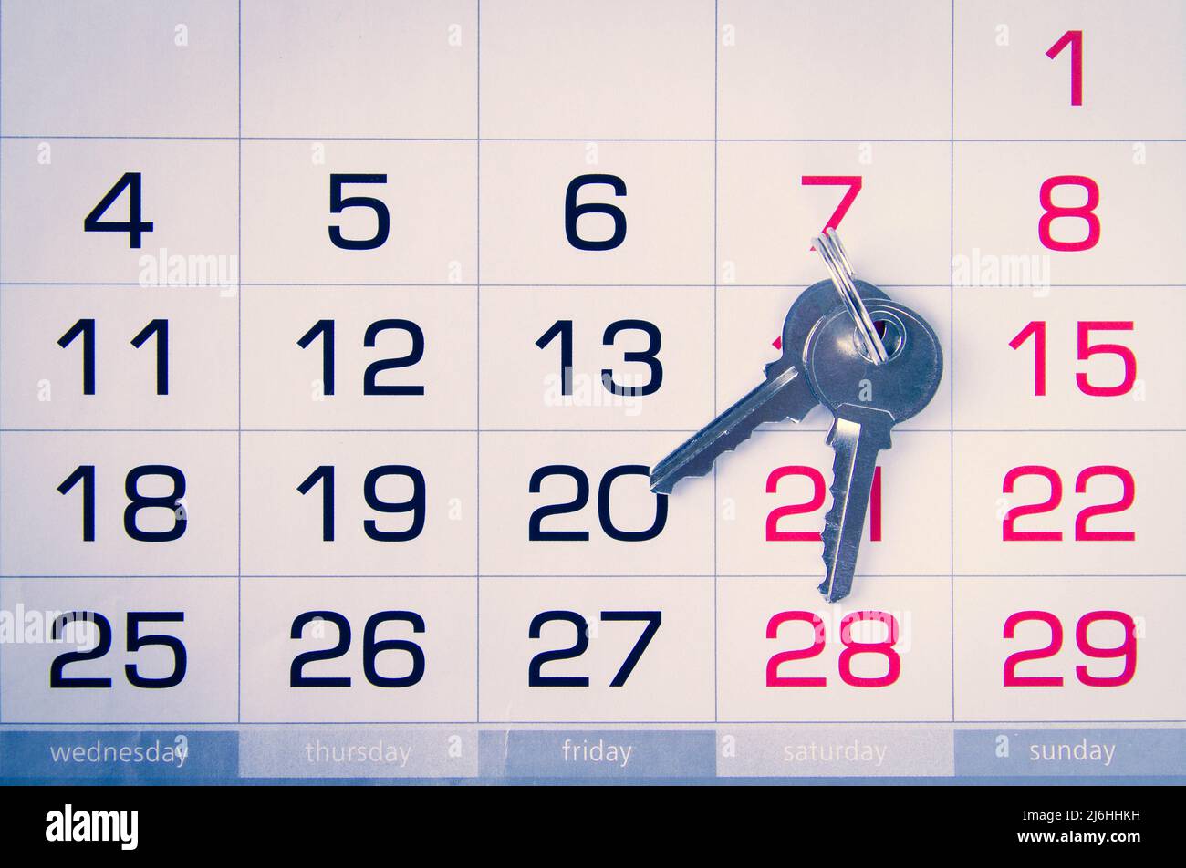 Keys and calendar. Purchase planning. The date the vehicle was ...