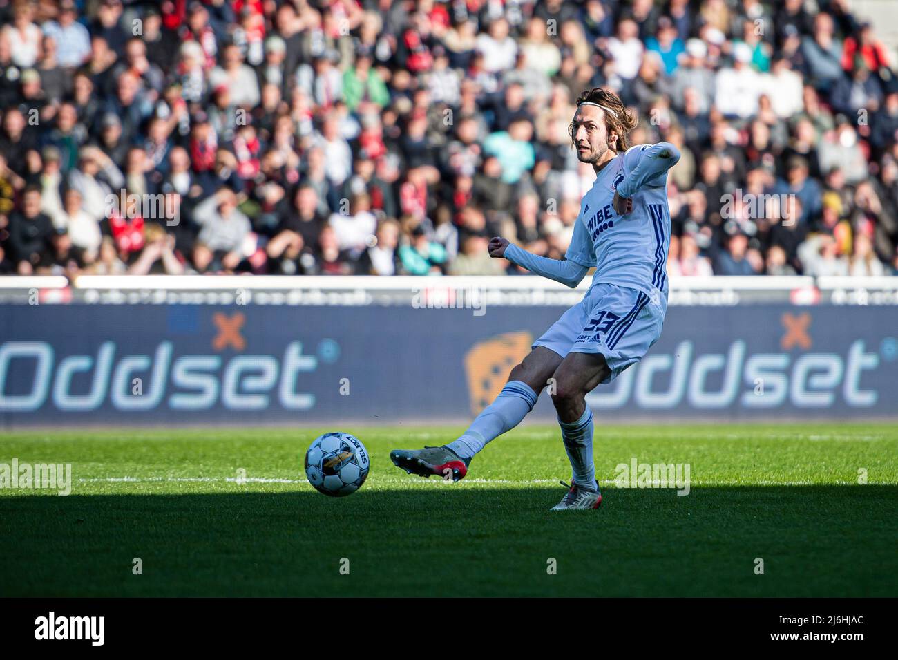 Herning, Denmark. 01st, May 2022. Rasmus Falk (33) of FC Copenhagen ...