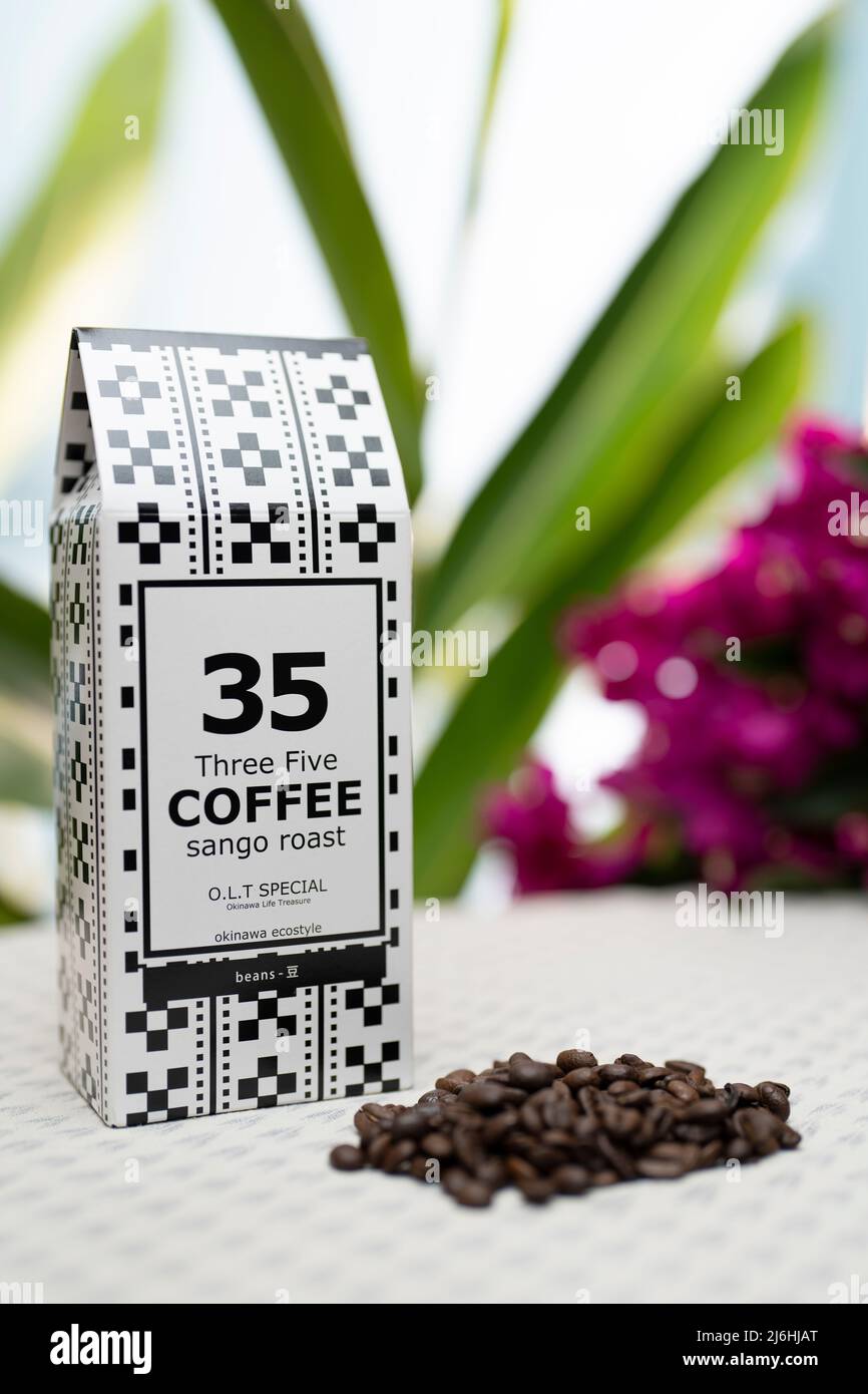 35 Coffee (Sango Coffee) that is roasted using reclaimed dead coral and ...