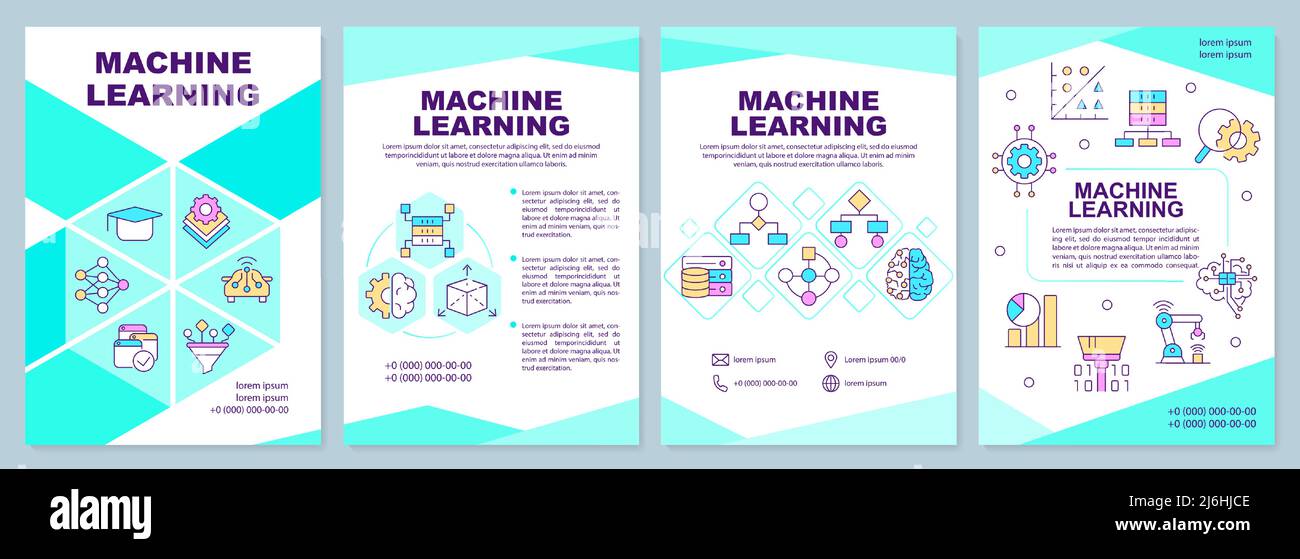 Machine learning brochure template Stock Vector Image & Art - Alamy