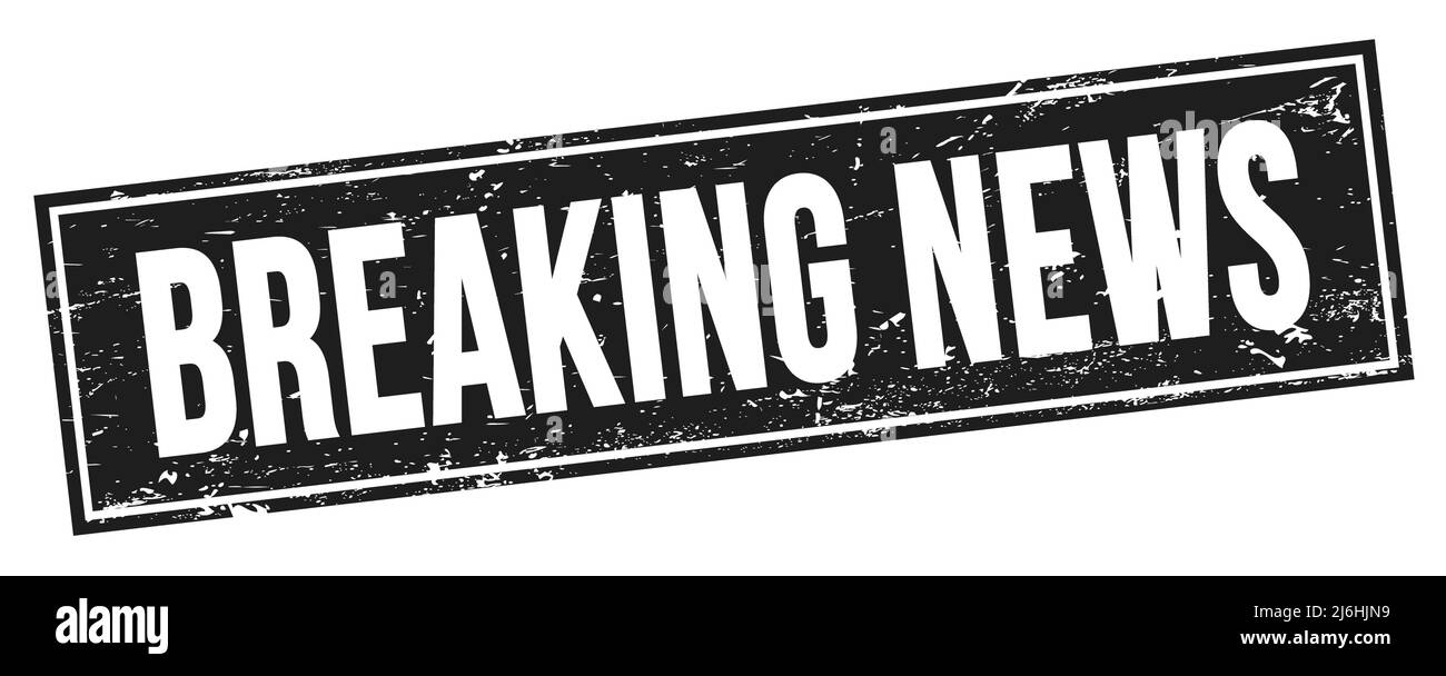 Breaking news text on rectangle hi-res stock photography and images - Alamy