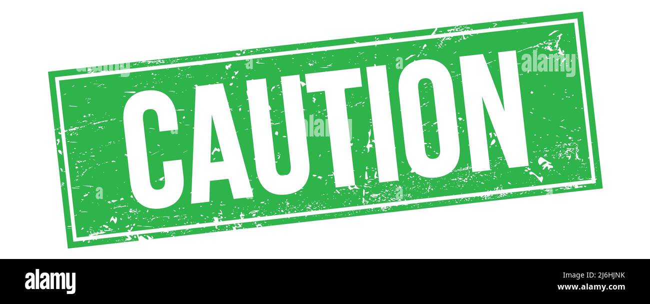 Caution text on rectangle hi-res stock photography and images - Alamy