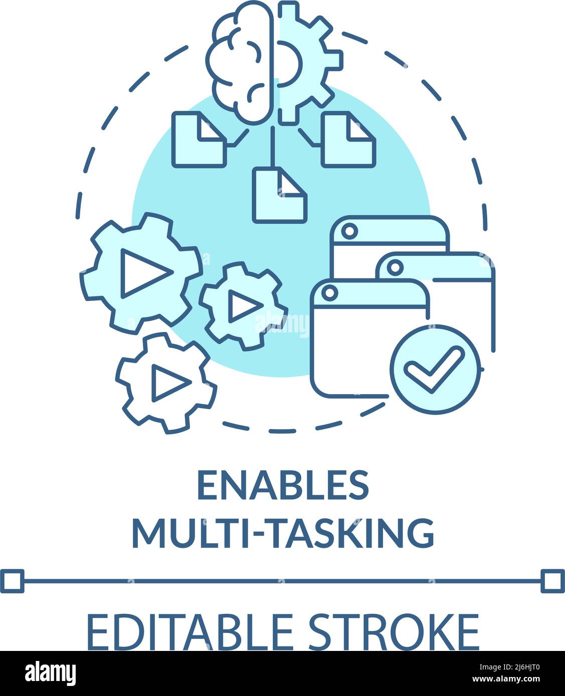 Multiple tasking Stock Vector Images - Alamy