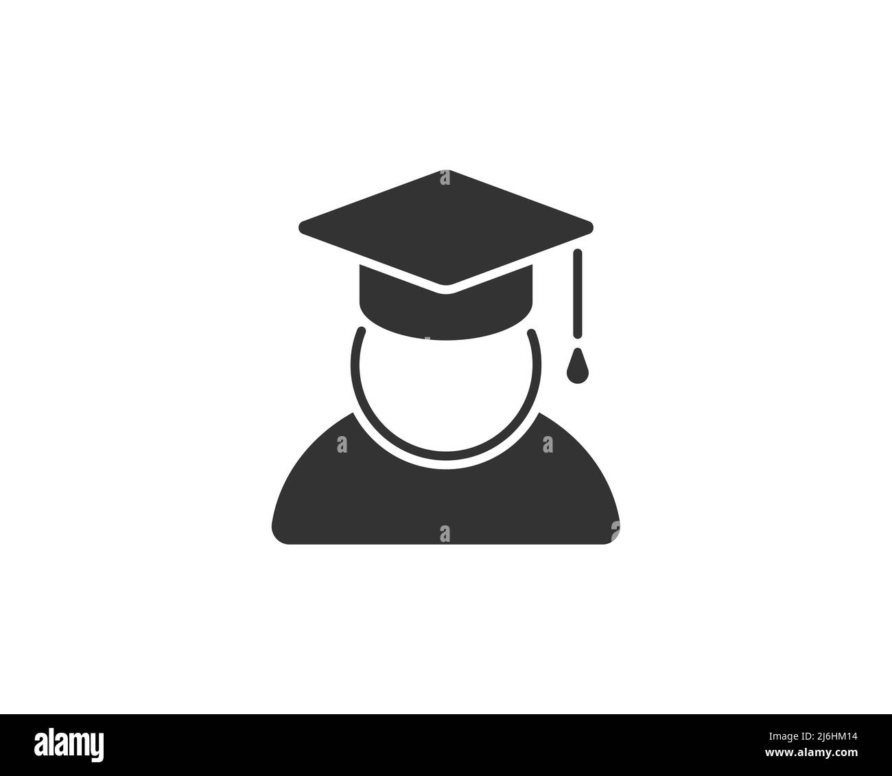 Education icon vector illustartion. College cap or graduate hat symbol ...