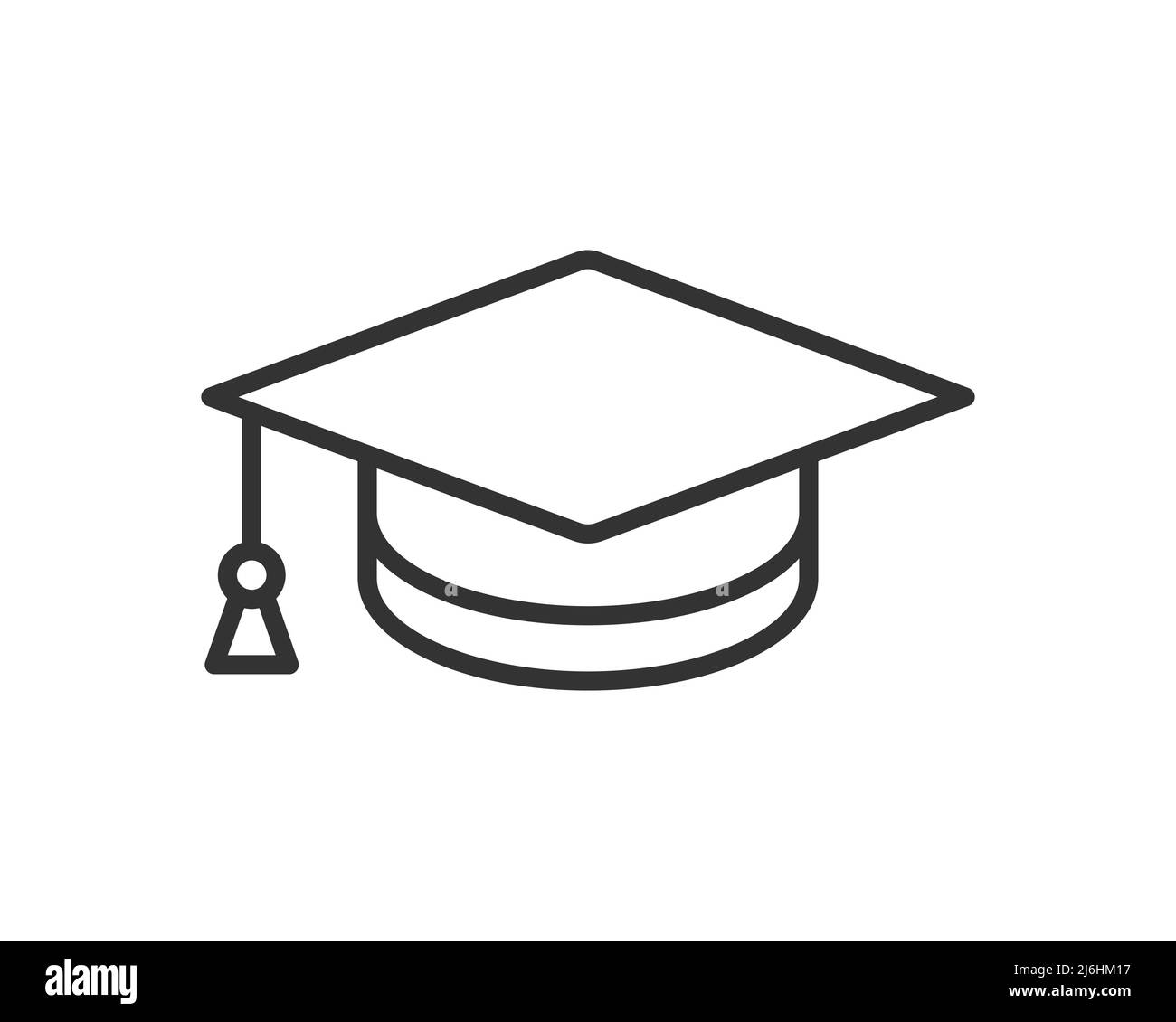Education icon vector illustartion. College cap or graduate hat symbol ...