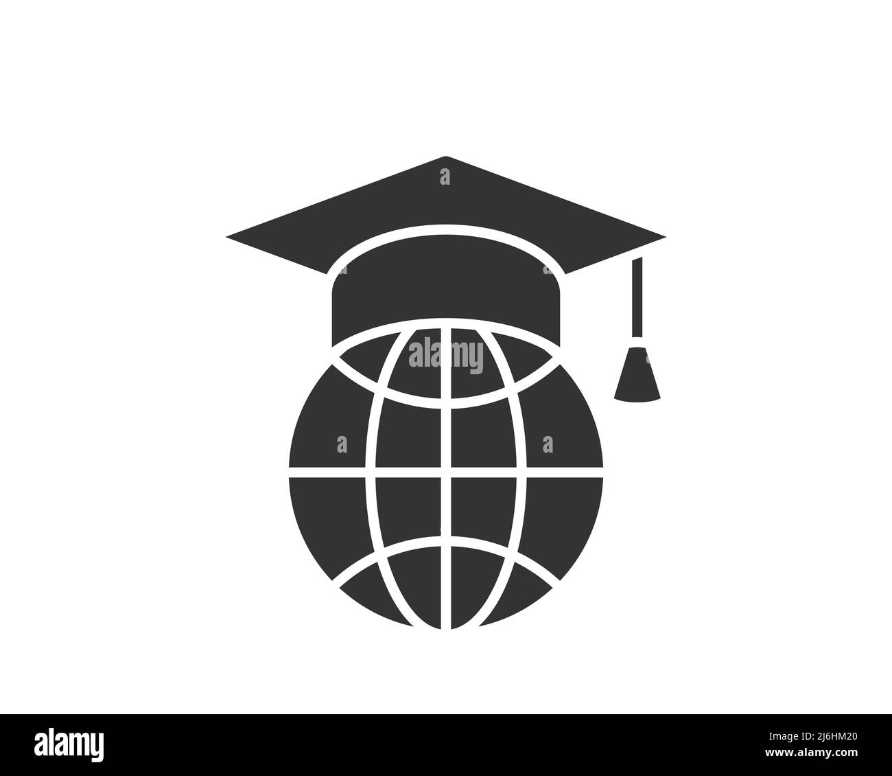 Education icon vector illustartion. College cap or graduate hat symbol ...