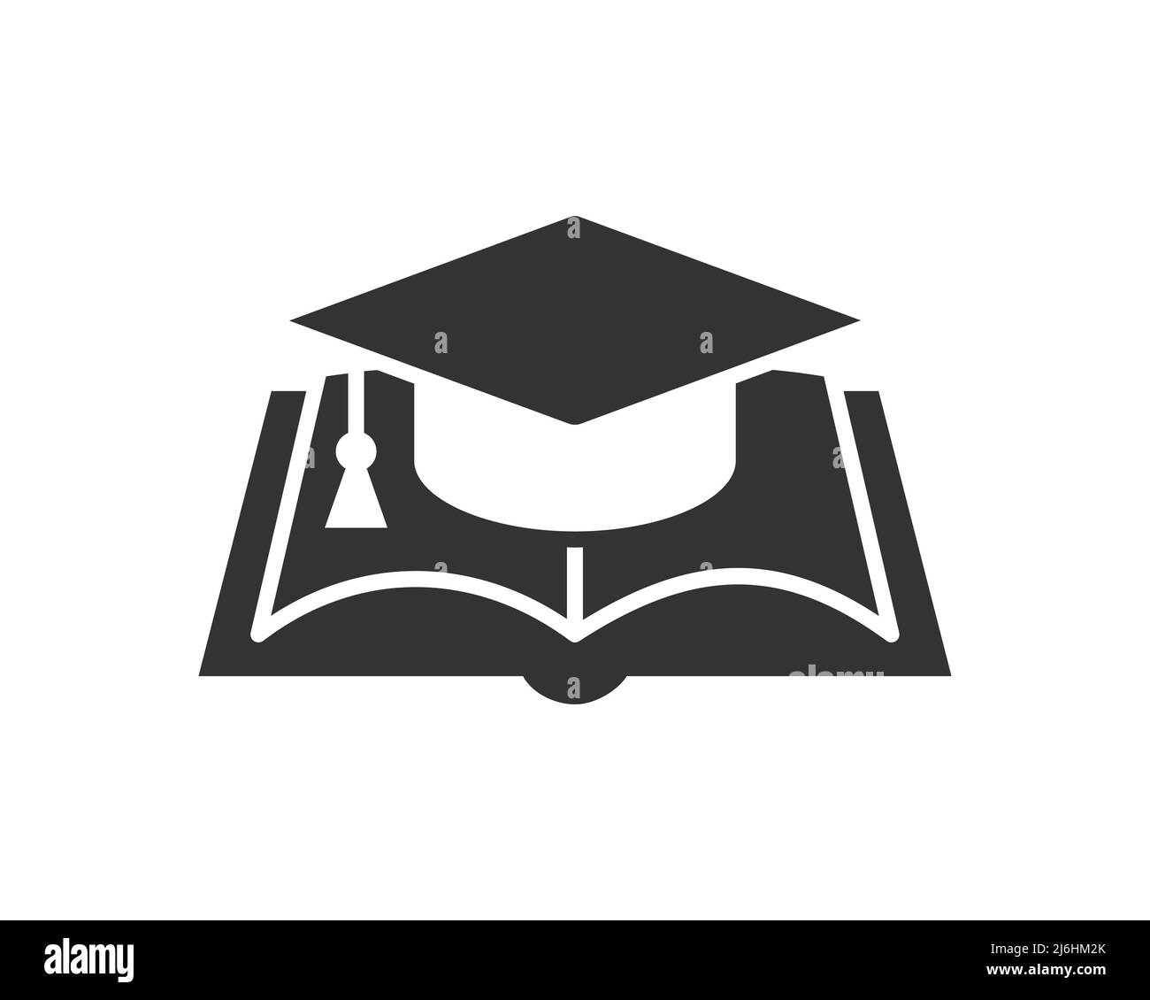 Education icon vector illustartion. College cap or graduate hat symbol ...
