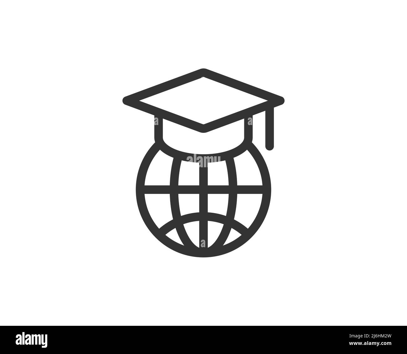 Education icon vector illustartion. College cap or graduate hat symbol ...