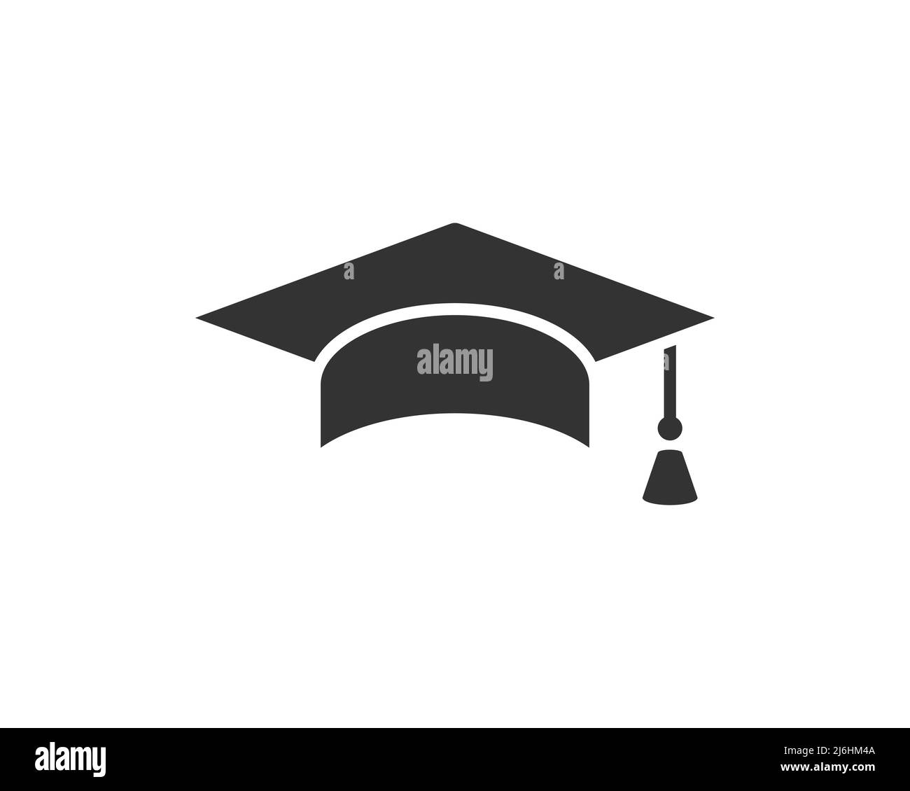 Education icon vector illustartion. College cap or graduate hat symbol ...