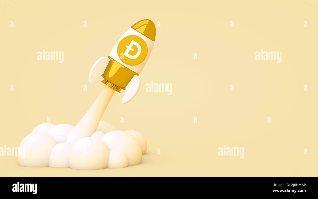 Dogecoin 3d logo hi-res stock photography and images - Alamy