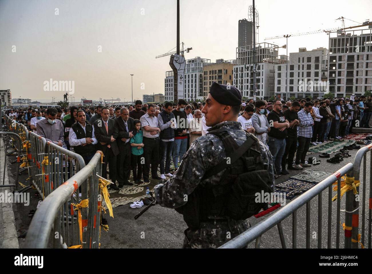 02 May 2022, Lebanon, Beirut: Under tight security, Muslim Sunni ...