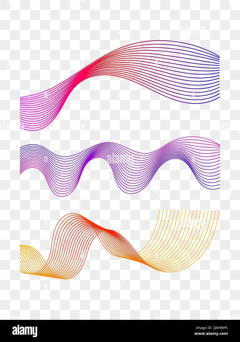 Wavy lines abstract graphic design. Vector illustration Stock Vector ...