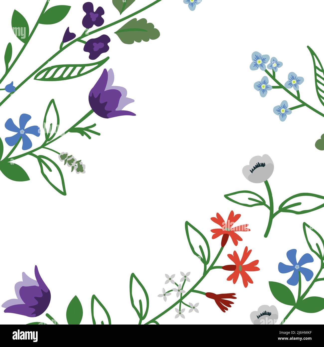 Floral vector decorative simple background Stock Vector Image & Art - Alamy