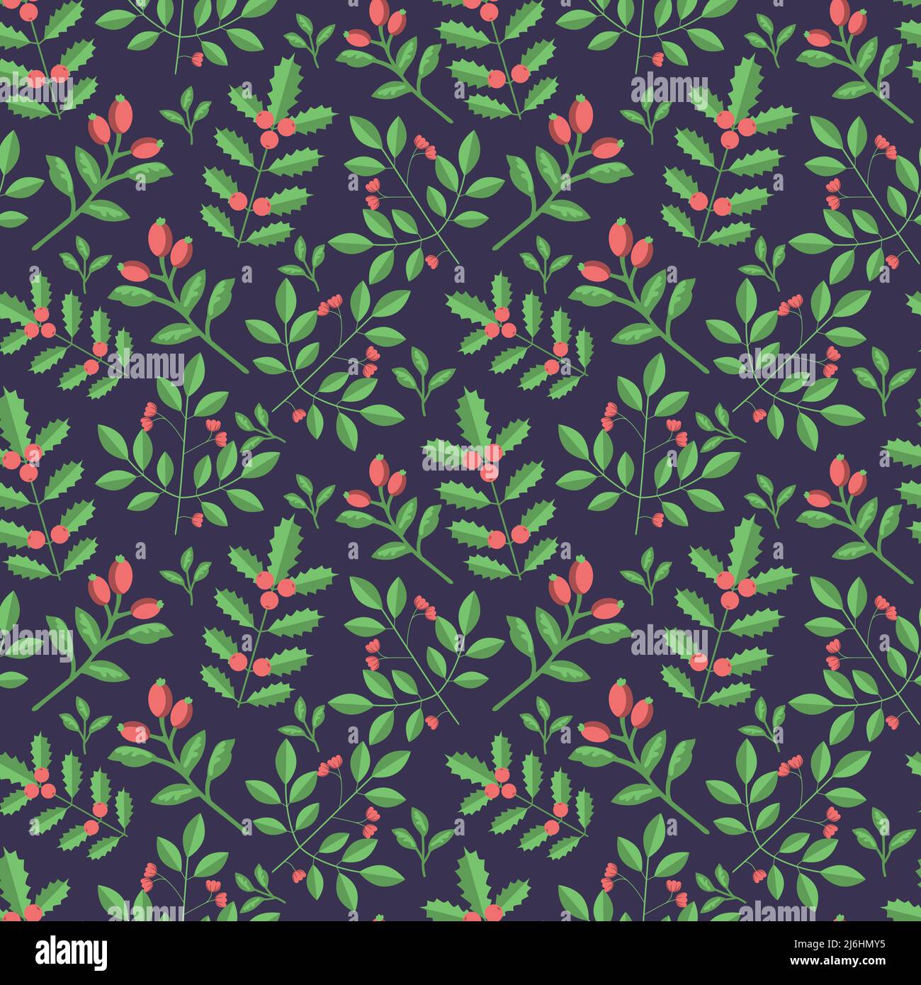Red berries branches stems Stock Vector Images - Alamy