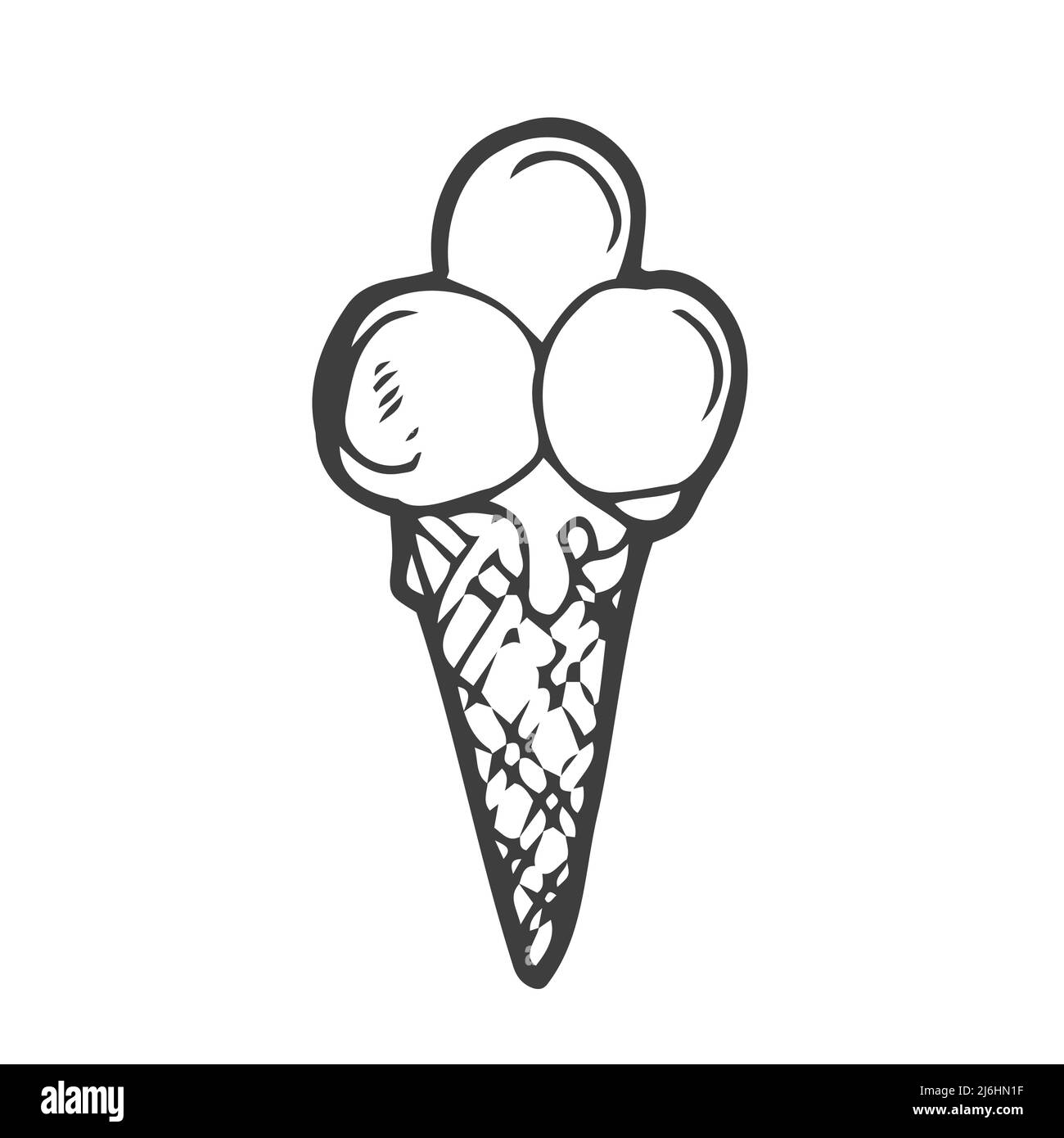 Ice Cream Cone Sketch