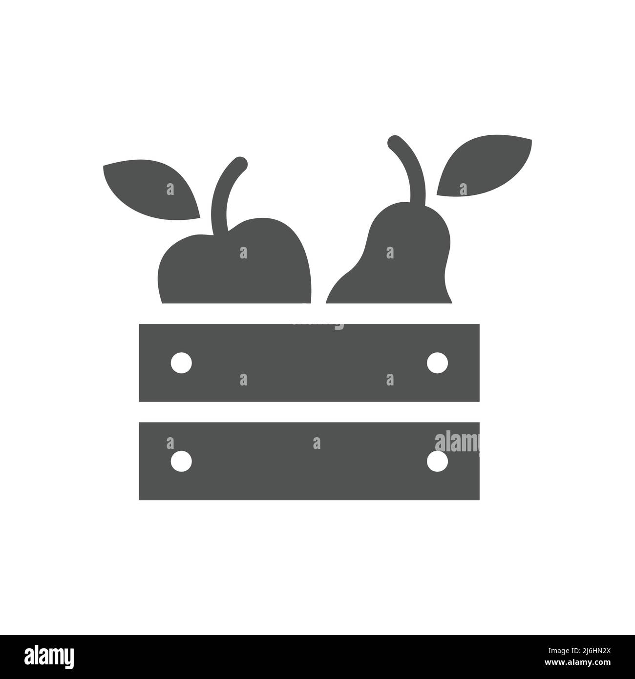 Fruits crate symbol Stock Vector Images - Alamy
