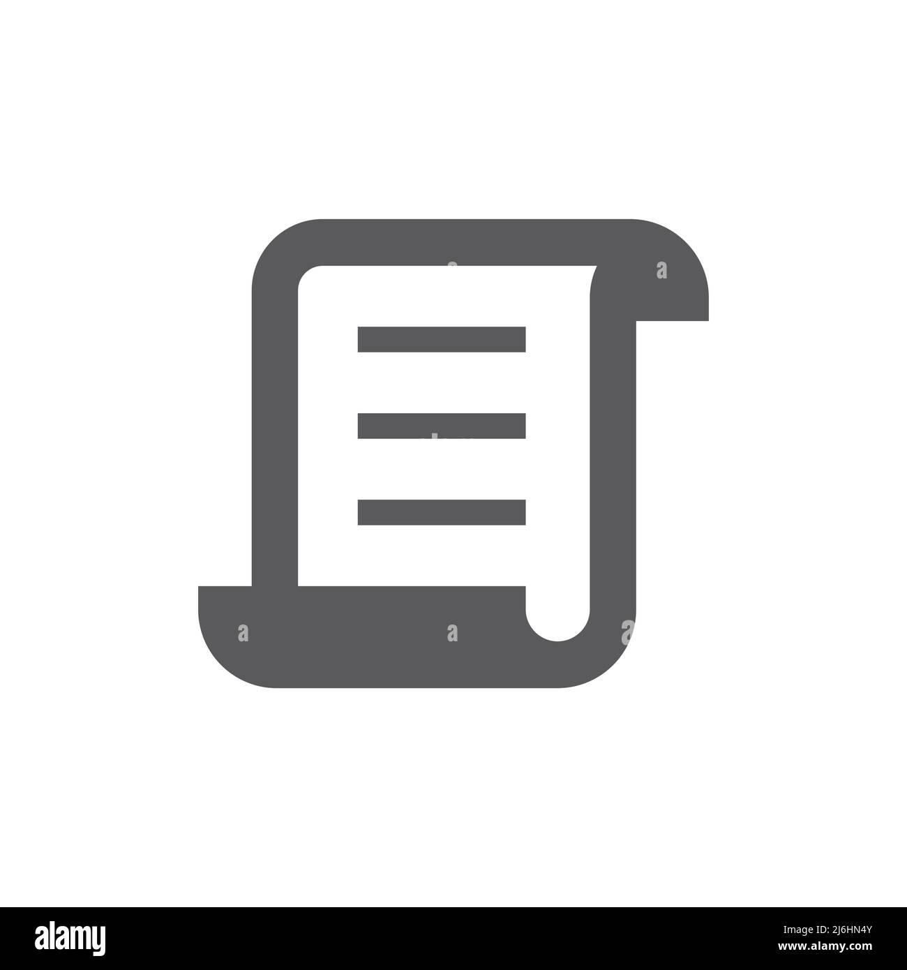 Document black vector icon. Paper sheet filled symbol Stock Vector ...