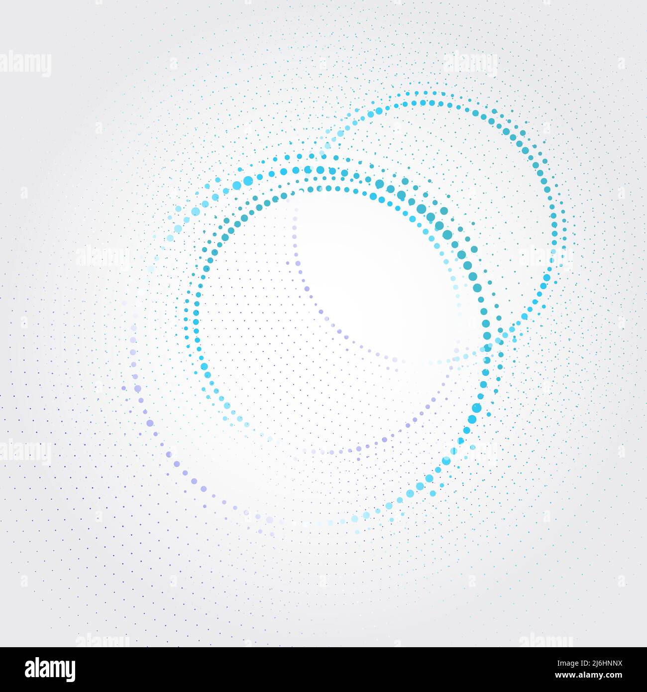 Technology circle with dots. Vector illustration Stock Vector Image ...