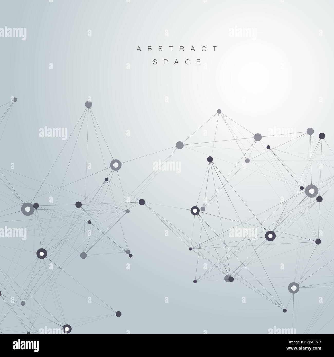 Vector connection abstract molecules. Science and technology graphic ...