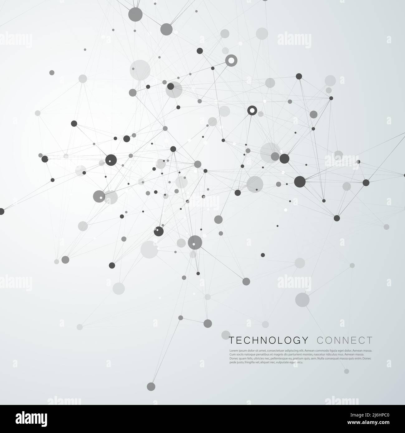 Abstract connect molecule background. Genetic and chemical compounds ...
