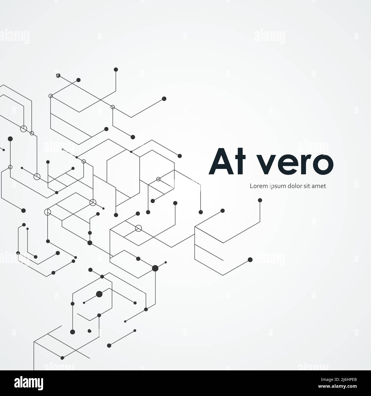 Vector Connect Lines And Dots Banner Template For Technology Stock Vector Image And Art Alamy