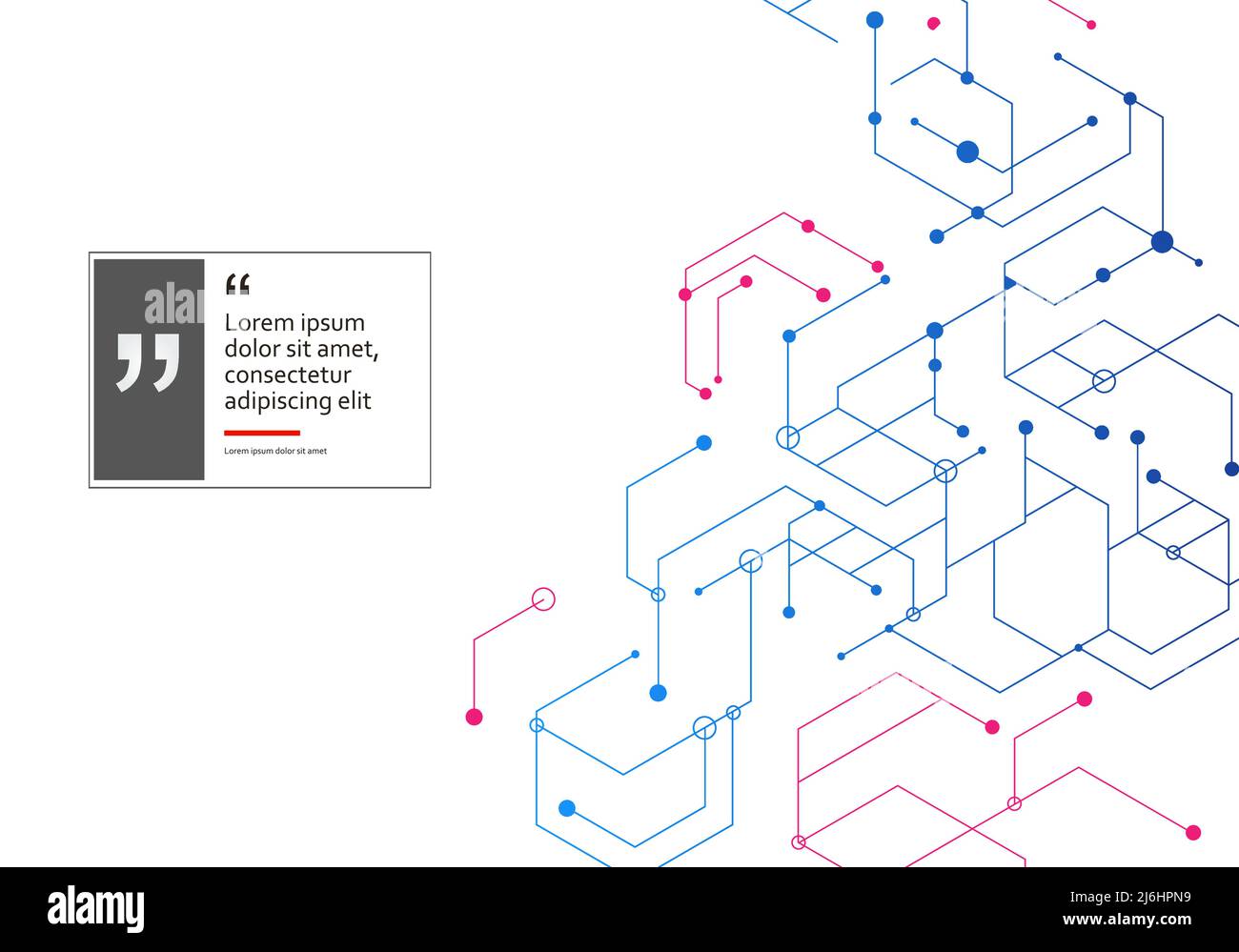 Scientific network diagram, connecting lines and dots on simple ...
