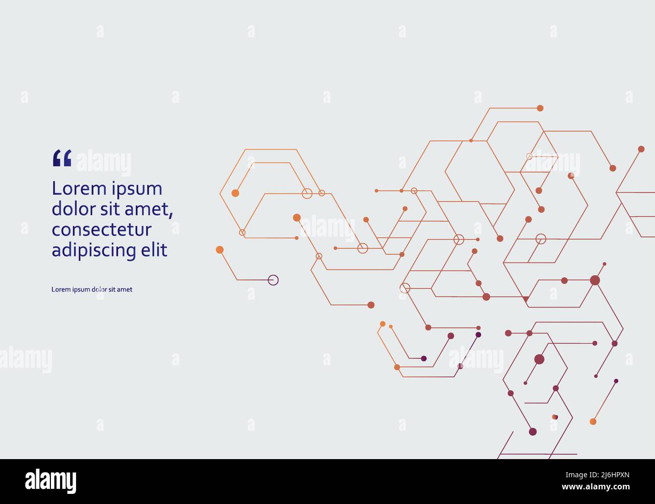 Scientific network diagram, connecting lines and dots on a simple ...