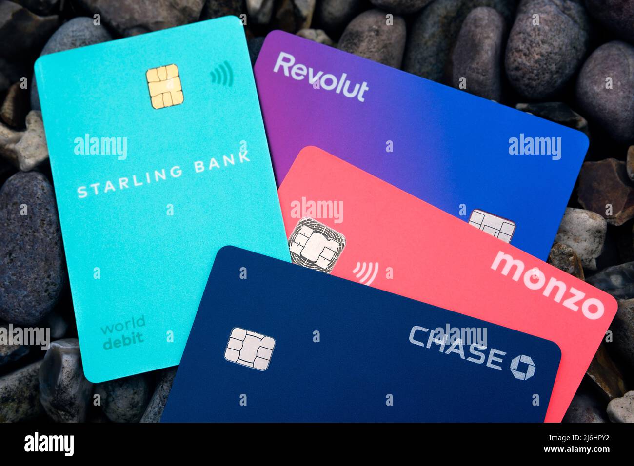 Starling bank, Chase, Monzo and Revolut debit cards. Digital only ...