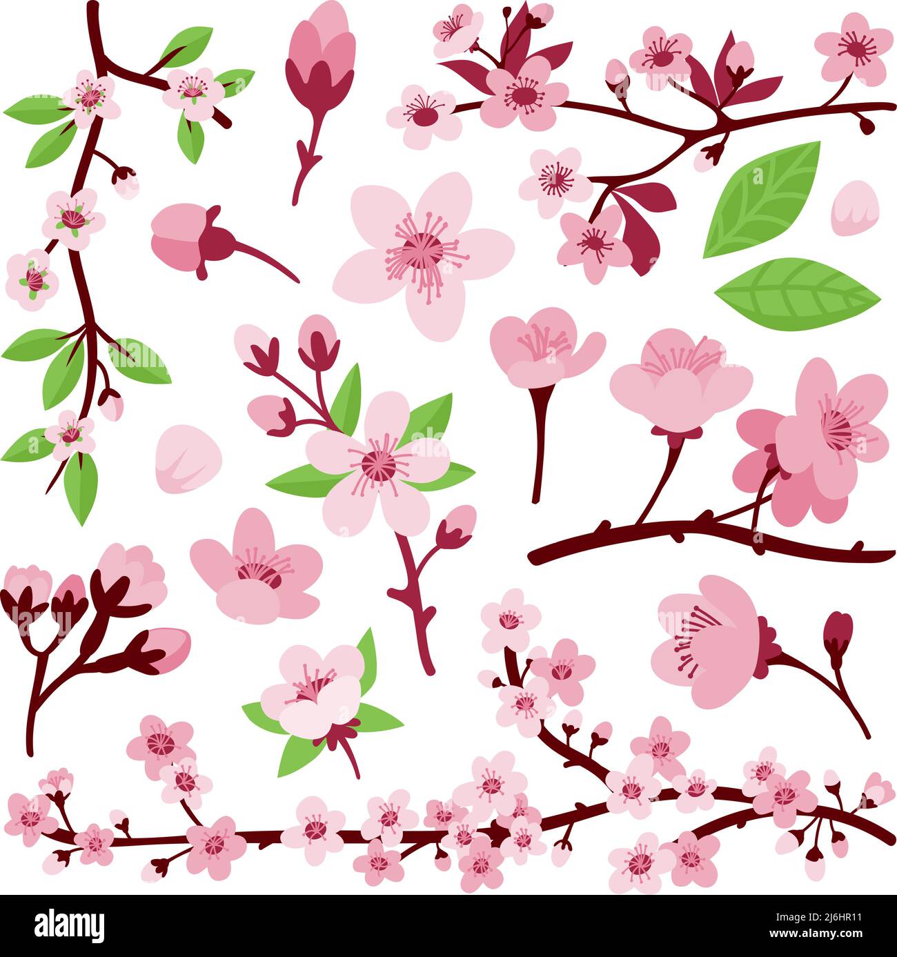 Cherry blossom elements hi-res stock photography and images - Alamy