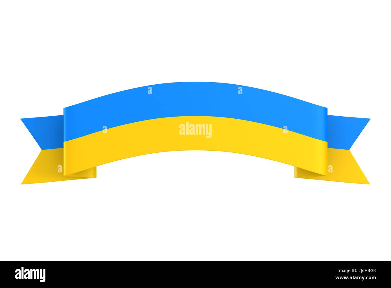 Ukraine flag ribbon isolated ukrainian hi-res stock photography and ...