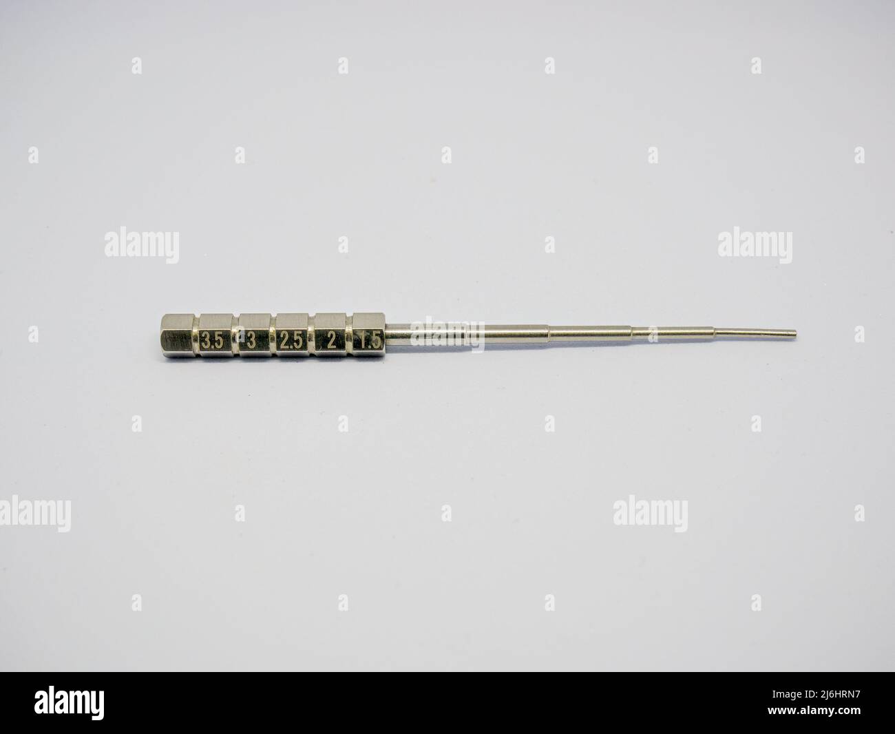 Hand tool for hand-made vaping coils, with numbers indicating the ...