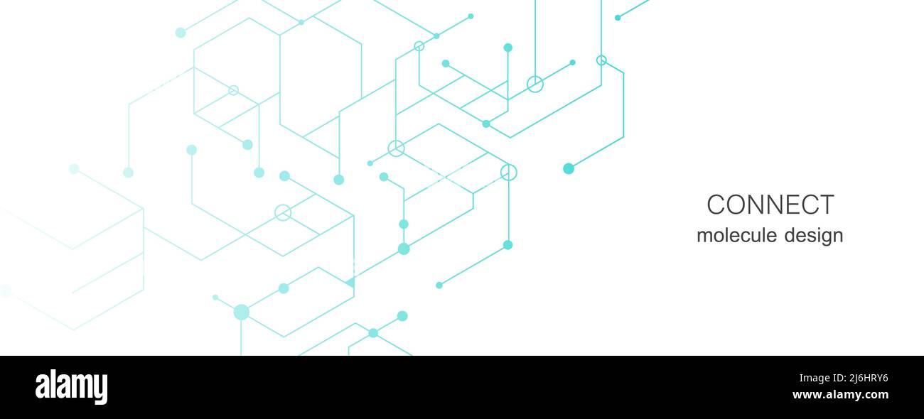 Abstract design of molecules. Vector illustration Stock Vector Image ...