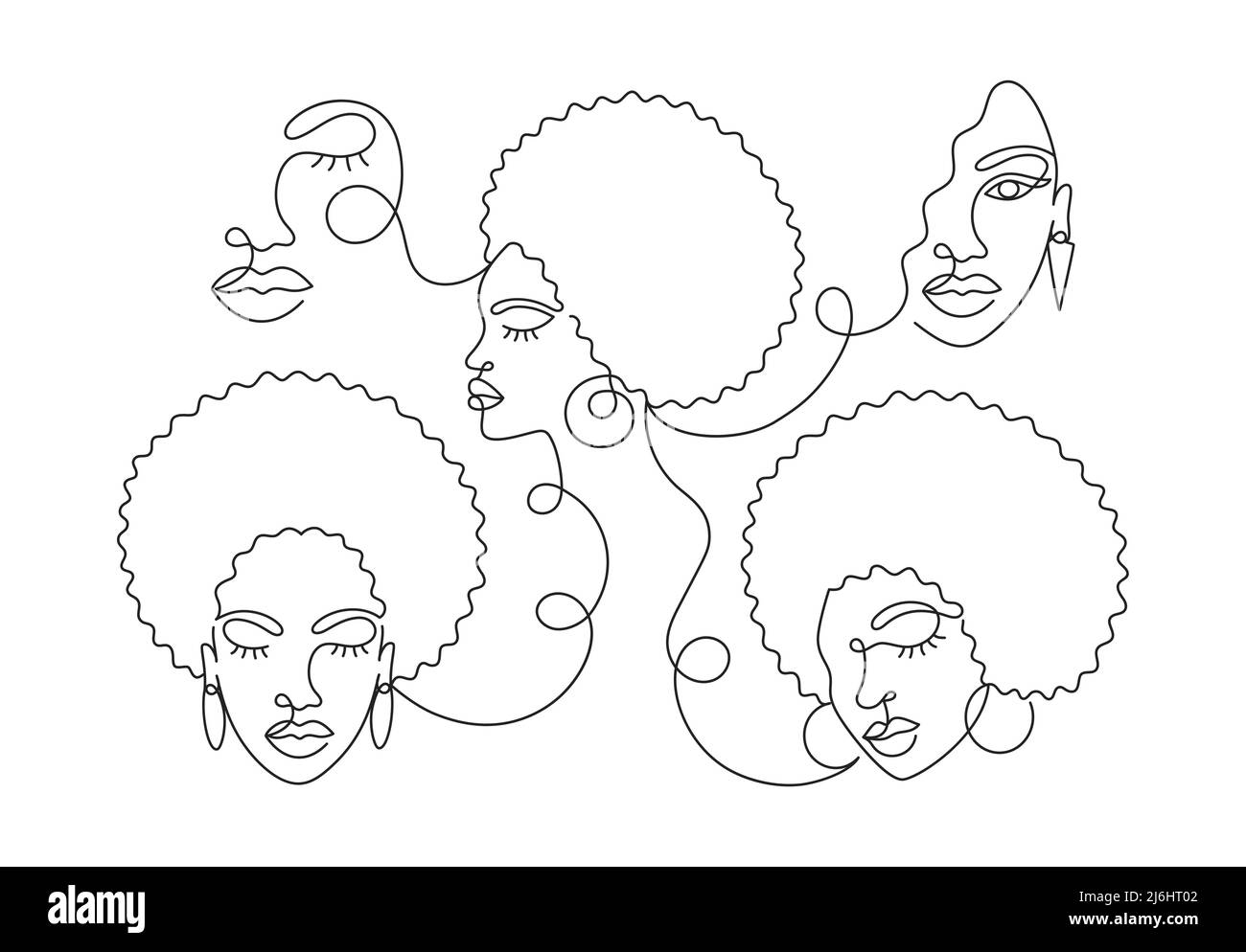 African american woman face Cut Out Stock Images & Pictures - Alamy