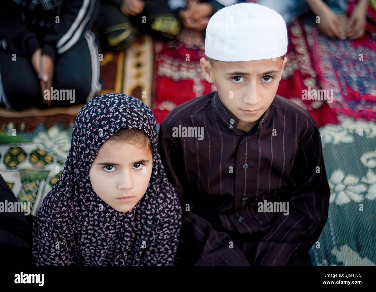 Palestinian Muslims kids attend Eid al-Fitr prayers at sunrise marking ...