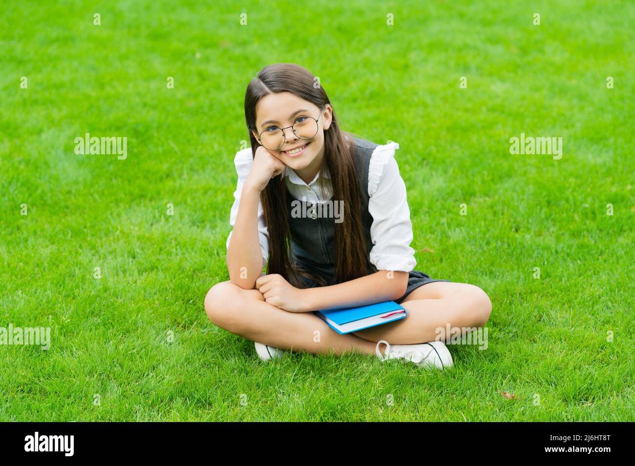 Glad child in glasses hi-res stock photography and images - Alamy