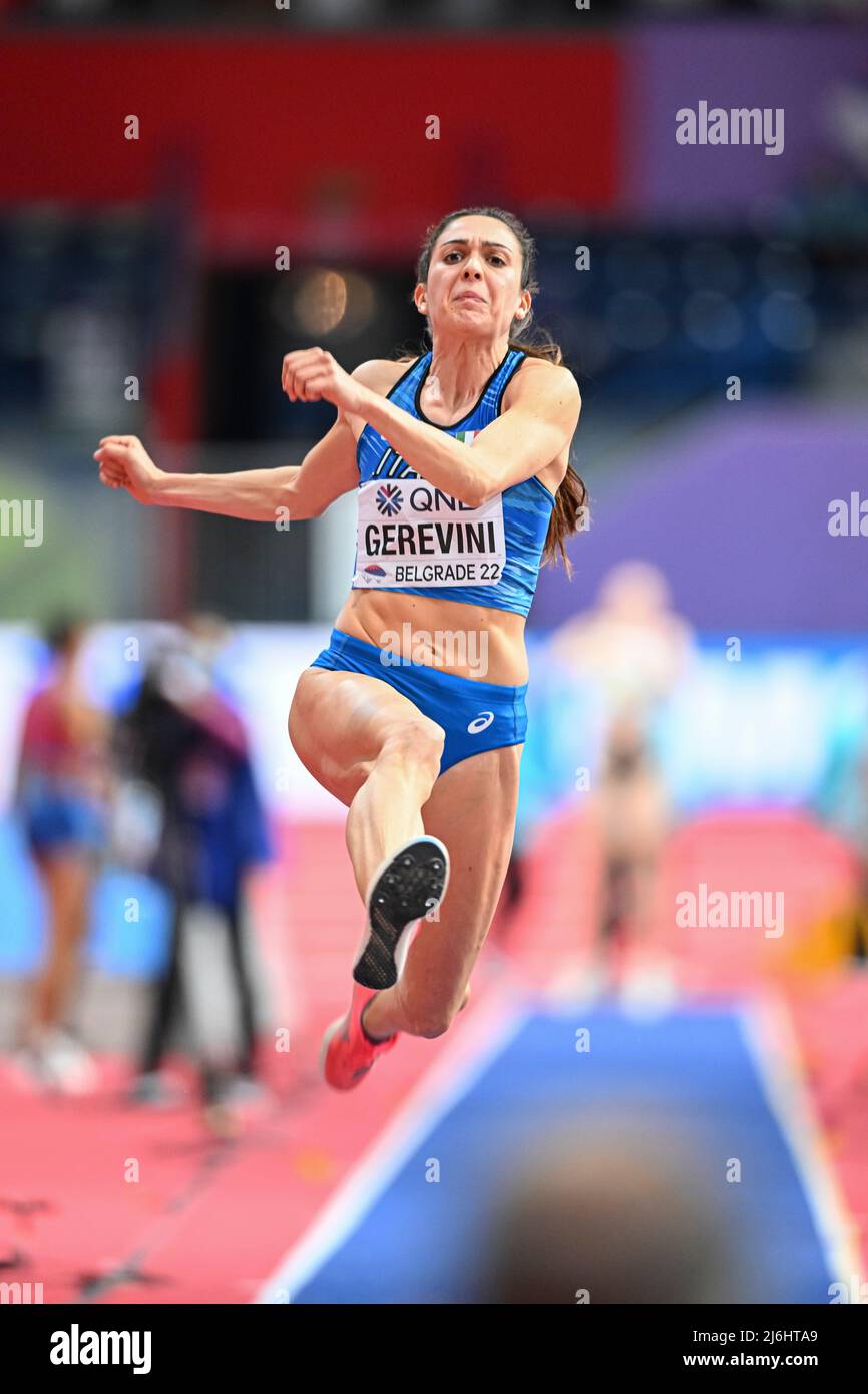 Sveva Gerevini participating in the Belgrade 2022 World Indoor ...