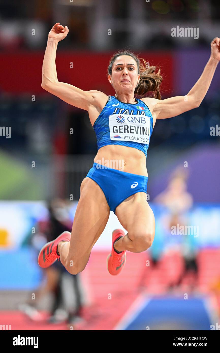 Sveva Gerevini participating in the Belgrade 2022 World Indoor ...