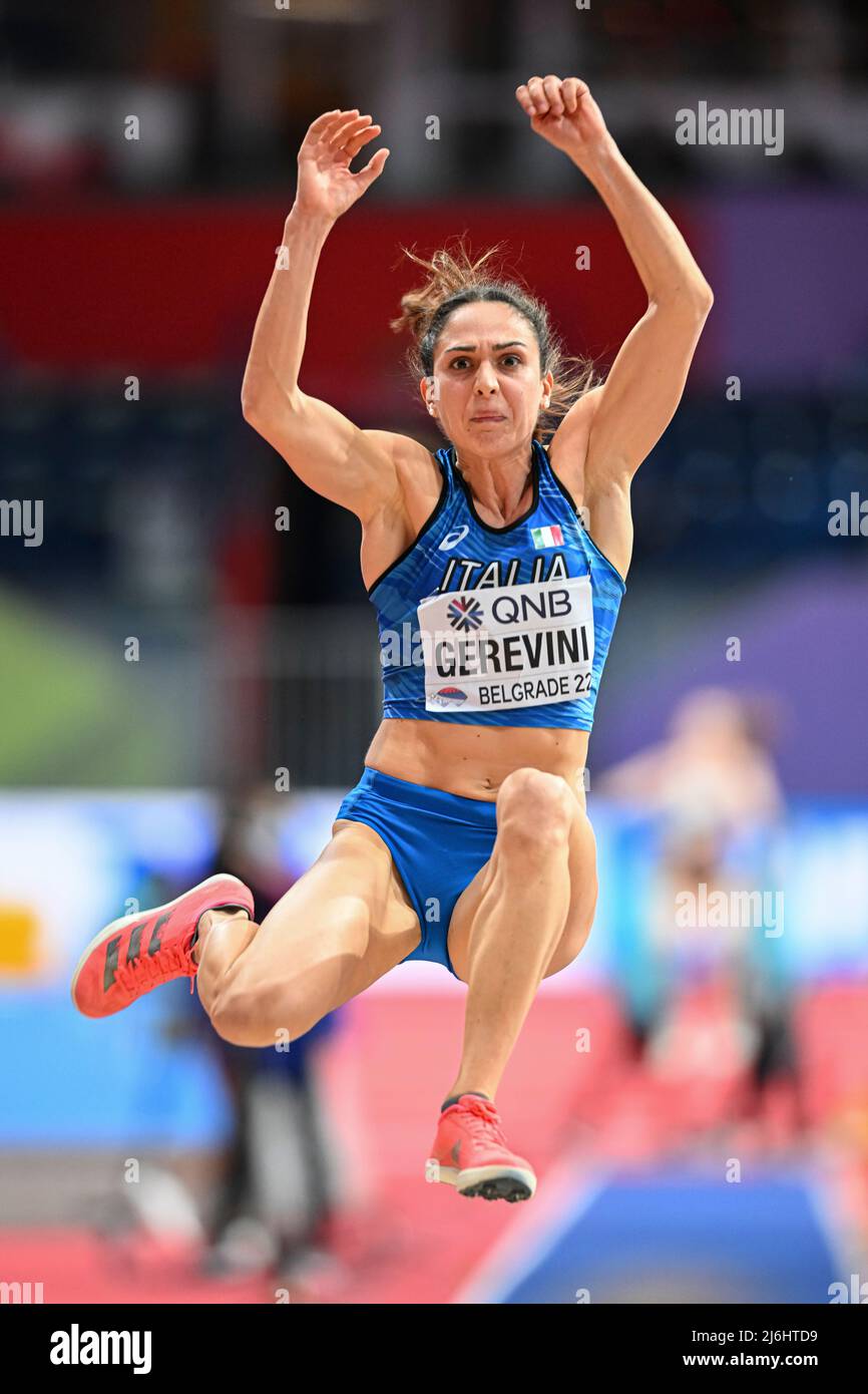 Sveva Gerevini participating in the Belgrade 2022 World Indoor ...