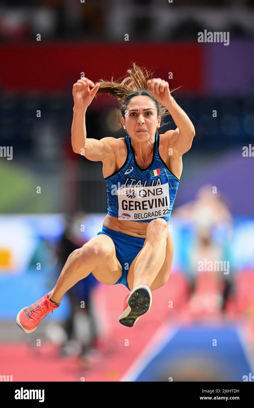 Sveva Gerevini participating in the Belgrade 2022 World Indoor ...