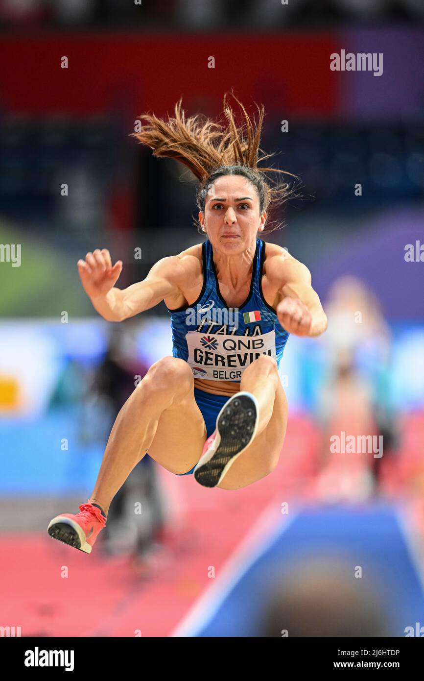 Sveva Gerevini participating in the Belgrade 2022 World Indoor ...