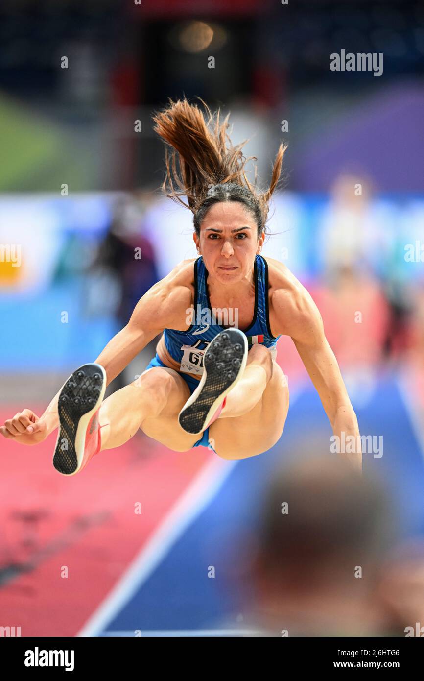 Sveva Gerevini participating in the Belgrade 2022 World Indoor ...