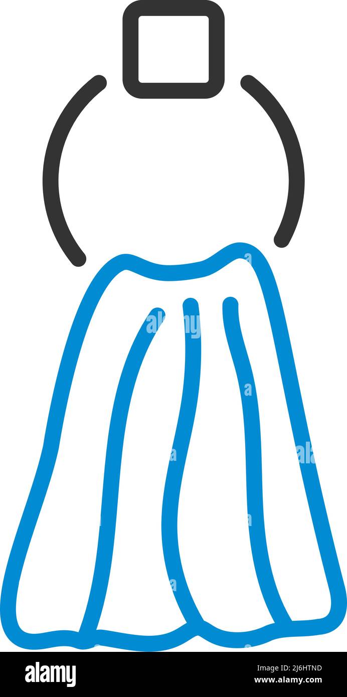 Hand Towel Icon. Editable Bold Outline With Color Fill Design. Vector ...