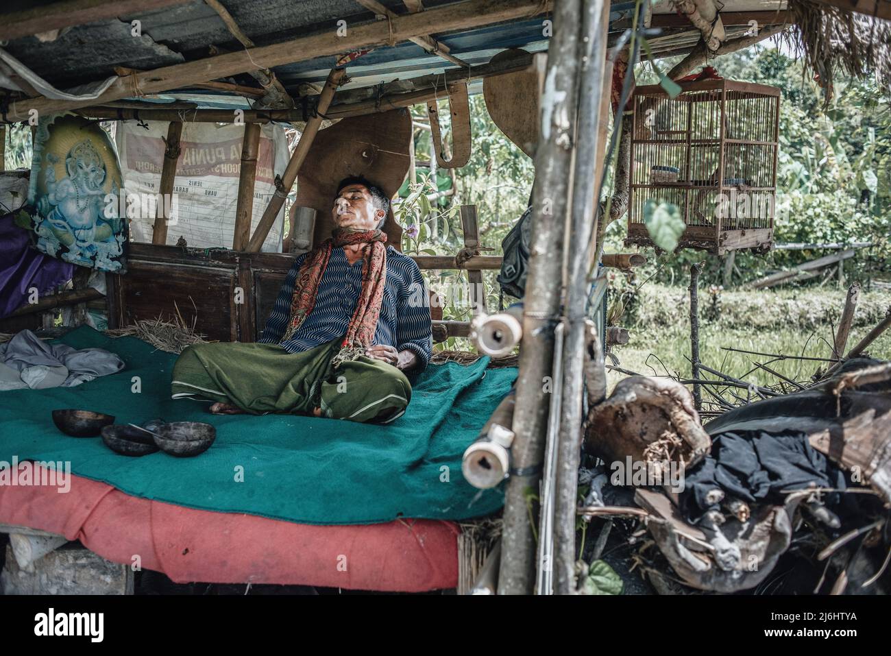Rural daily life at the village near Ubud, Ubud District, Bali ...
