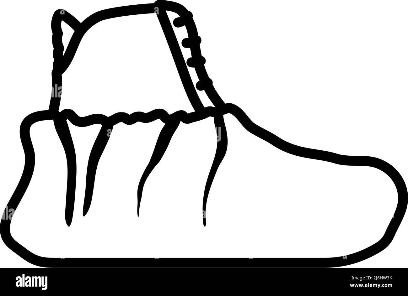 Shoe Covers Icon. Bold outline design with editable stroke width ...