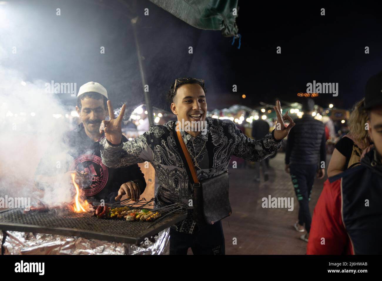 People of Marrakesh, Morocco and Agafay desert Stock Photo - Alamy