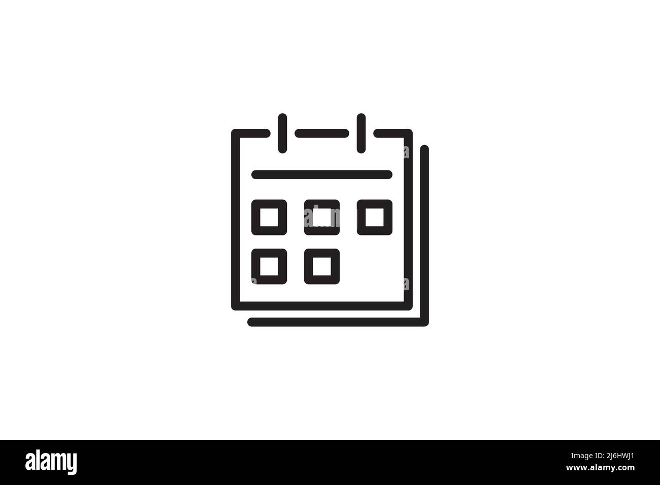 Calendar icon, business reminder symbol. Month and day plan ...