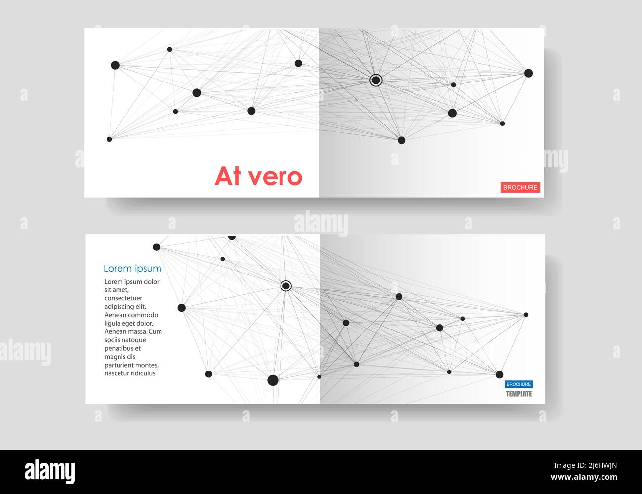 Two advertising brochures Stock Vector Images - Alamy