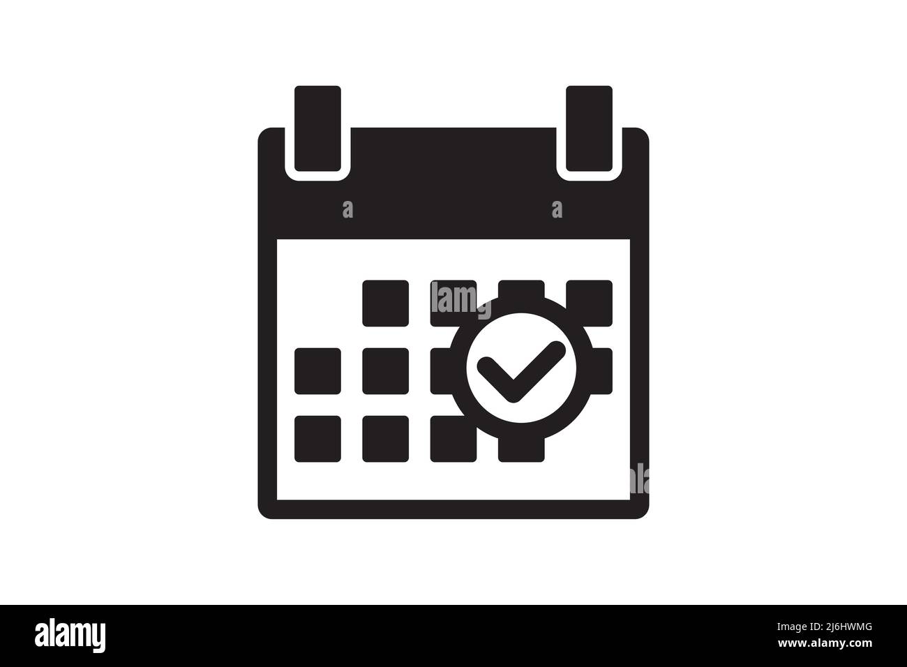 Calendar icon, business reminder symbol. Month and day plan ...