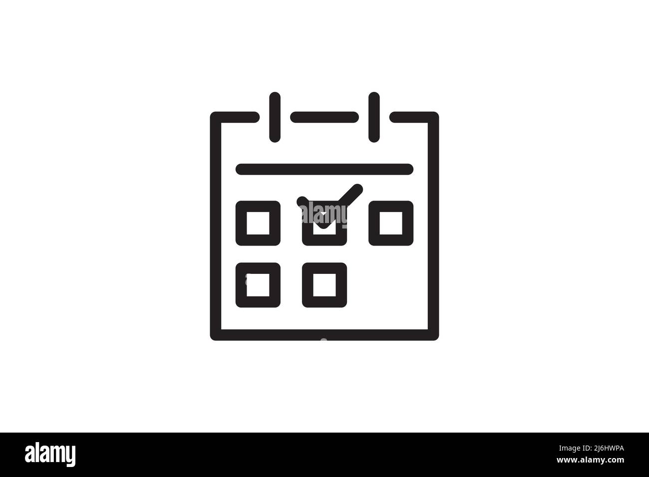 Calendar icon, business reminder symbol. Month and day plan ...