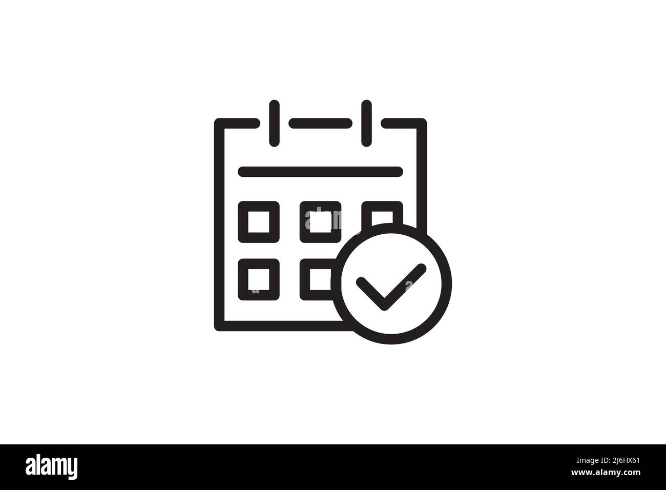 Calendar icon, business reminder symbol. Month and day plan ...
